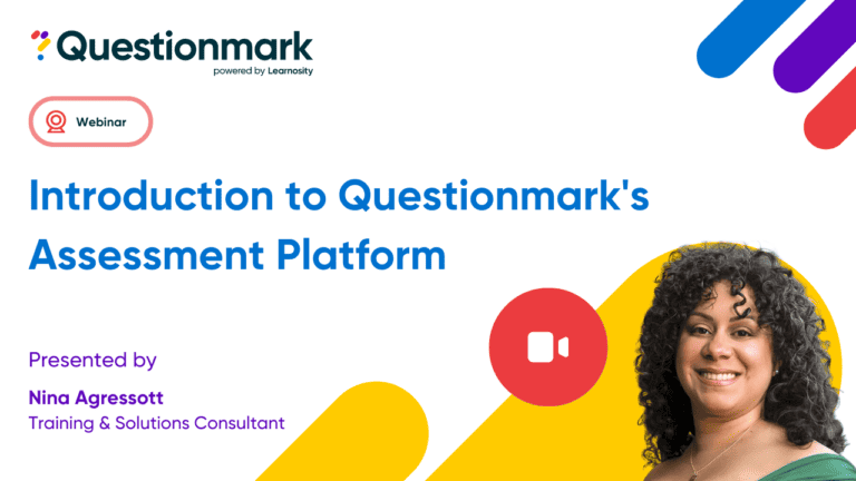 Webinars Archive - Questionmark Online Assessment Platform