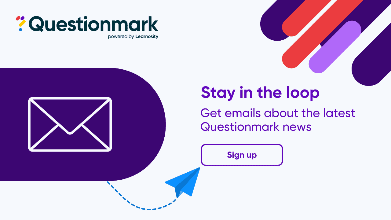 Questionmark's Email Sign-Up
